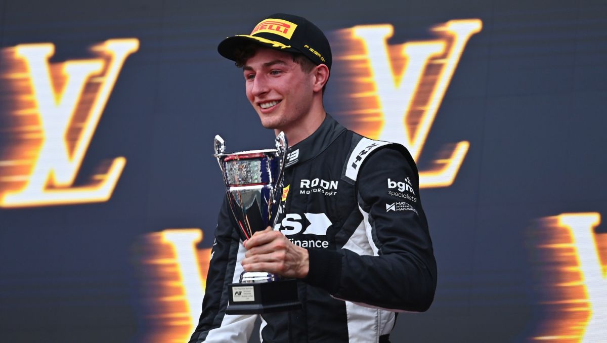 Roman Biliński na podium wyścigu Formuły 3. Przeszedł do historii ...