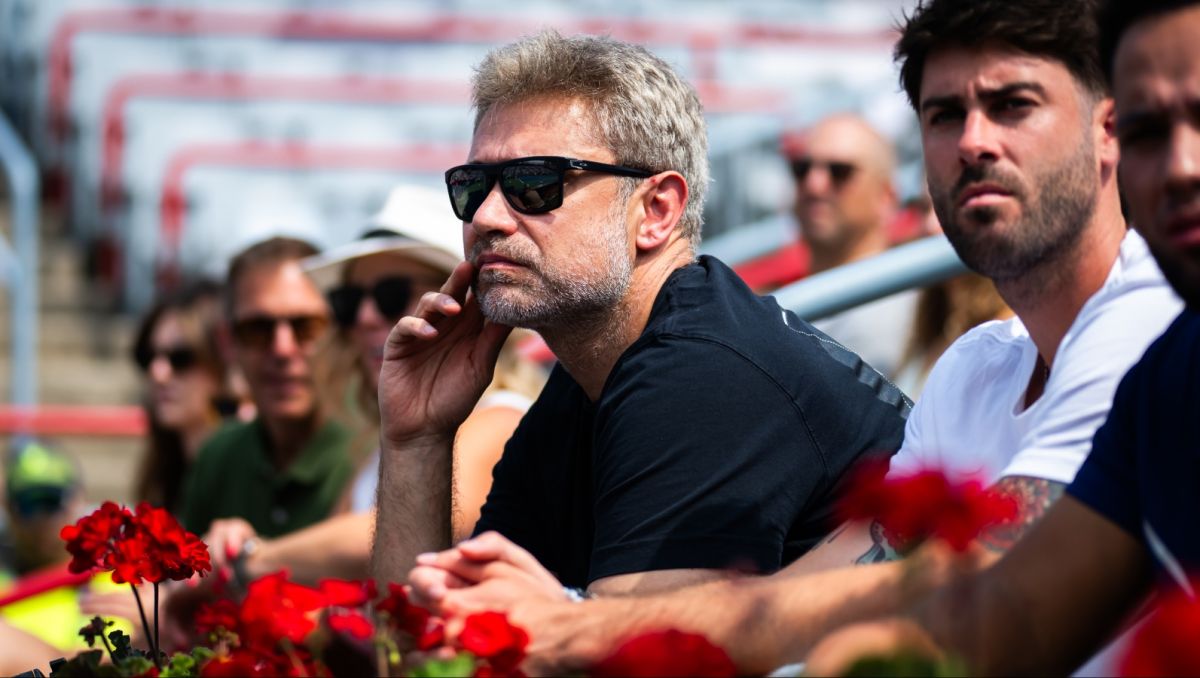 Tomasz Wiktorowski obserwował mecz Naomi Osaki w trakcie turnieju WTA ...