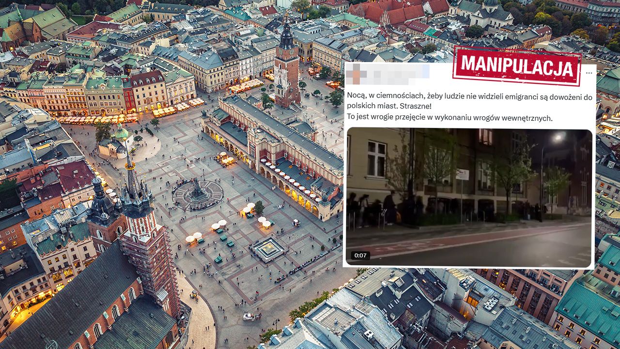 Imigranci w Polsce są dowożeni do miast? Co wiadomo o filmie z Krakowa? Sprawdzamy fake newsy ...