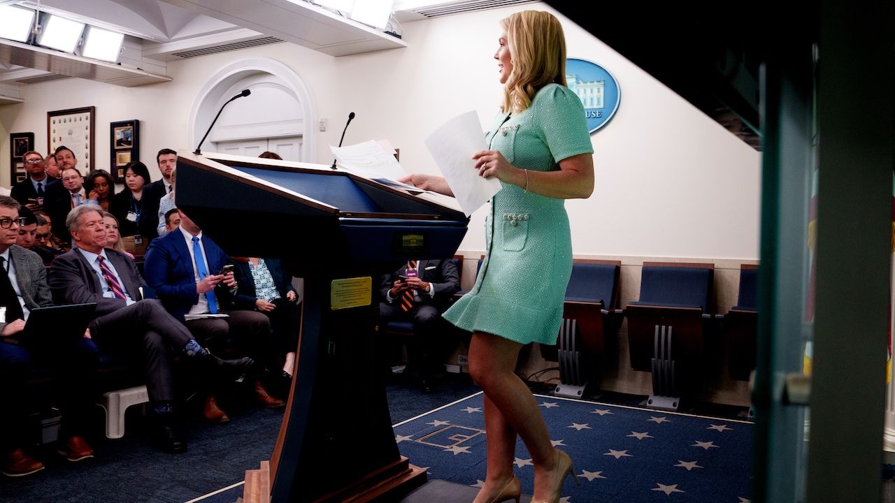 Waszyngton. Awantura w Białym Domu. Rzecznika prasowa Białego Domu ...