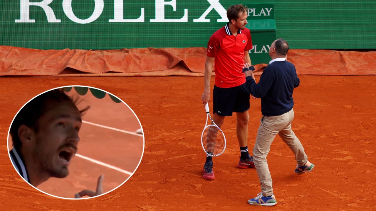 Monte Carlo Masters. Daniił Miedwiediew w furii. Poproszono go, by nie ...