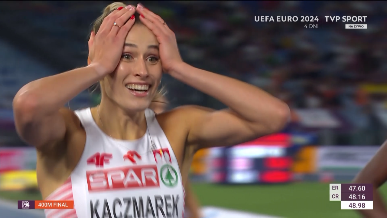 Kaczmarek mistrzynią Europy! Świetny finisz i rekord Polski! | TVP SPORT