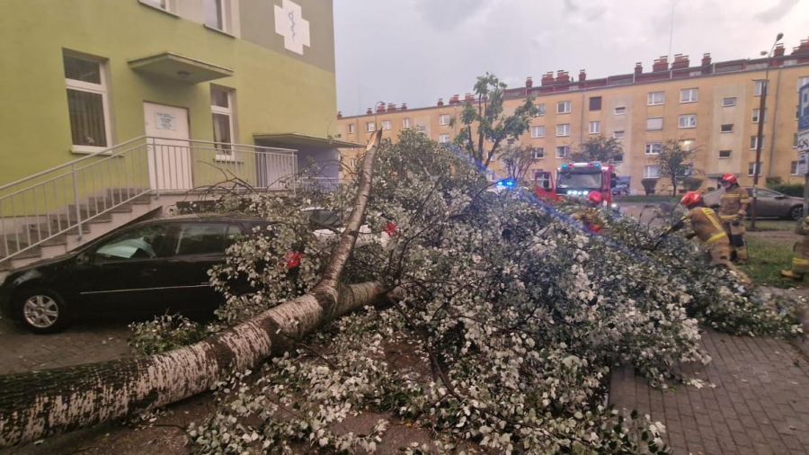 Krajobraz po burzy. Ponad osiemset interwencji w całym kraju