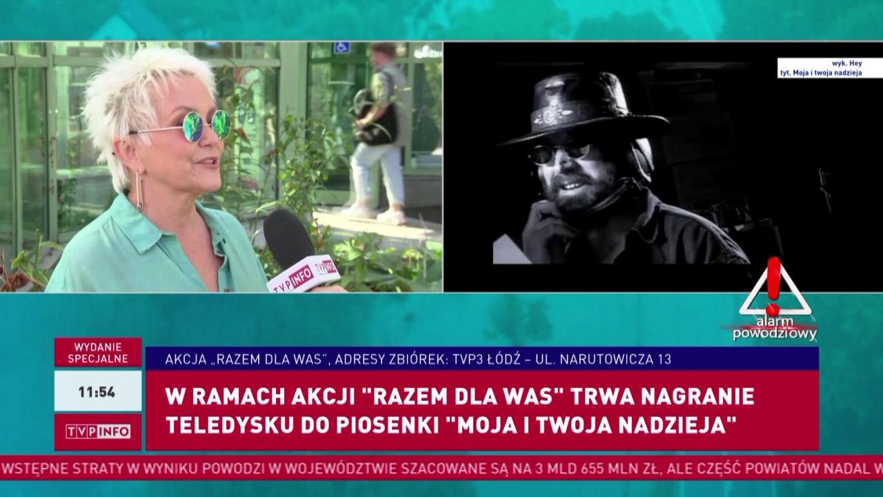 Artyści dla powodzian. Nowa wersja utworu „Moja i twoja nadzieja” | TVP INFO