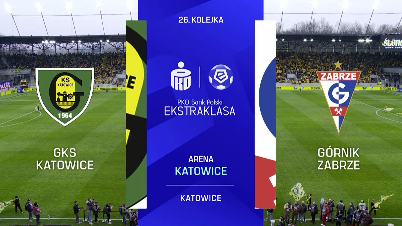 GKS Katowice – Górnik Zabrze. PKO BP Ekstraklasa, 26. kolejka [SKRÓT ...