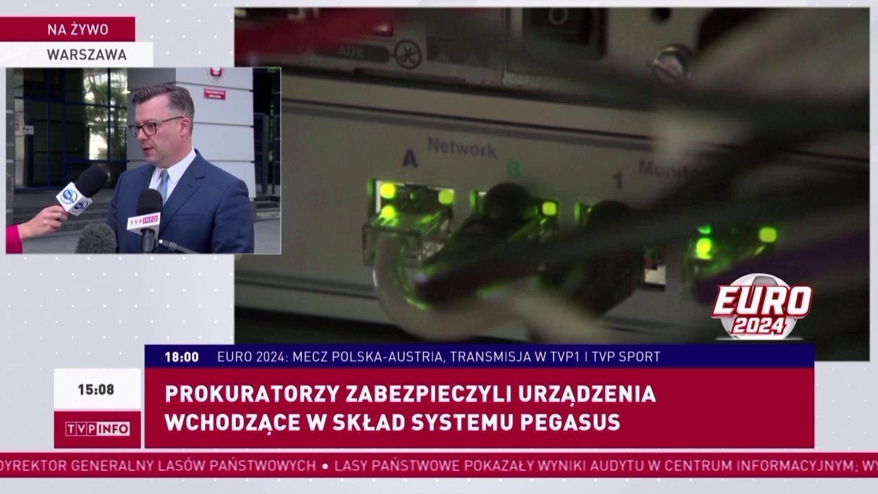 Afera Pegasusa. W siedzibie CBA zabezpieczono urządzenia | TVP INFO