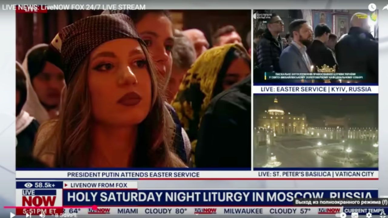 Fox News: Transmisja nabożeństwa i „rosyjski Kijów” | TVP INFO
